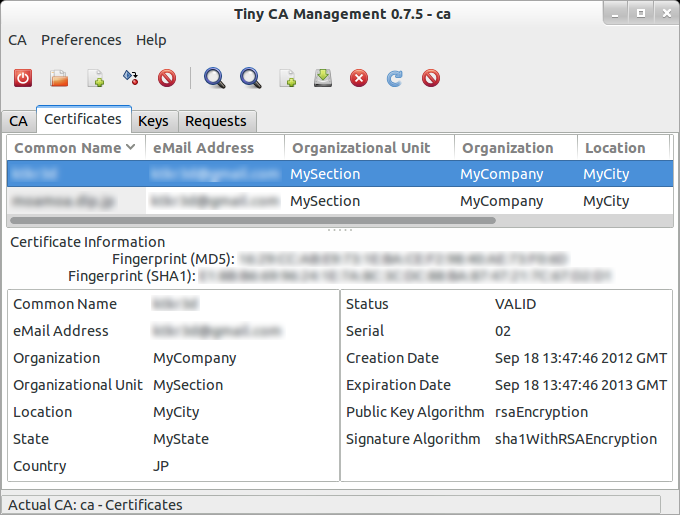 Ubuntu 12 10 Certificate Authority Memorandum 